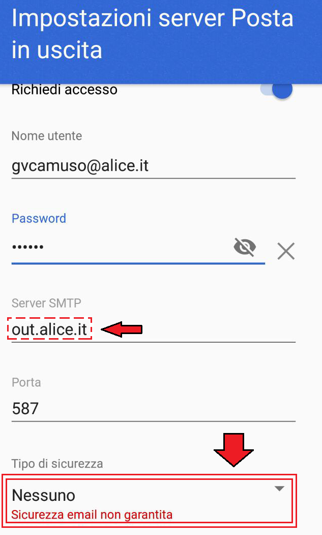 Configurare Alice mail su android Gmail: ecco la guida - Tuttoxandroid