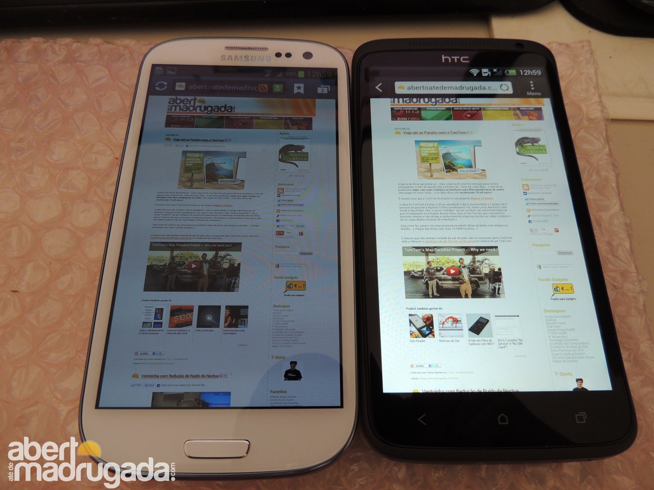 Comparativo Galaxy S3 vs HTC One X vs iPhone 4S | Aberto até de Madrugada