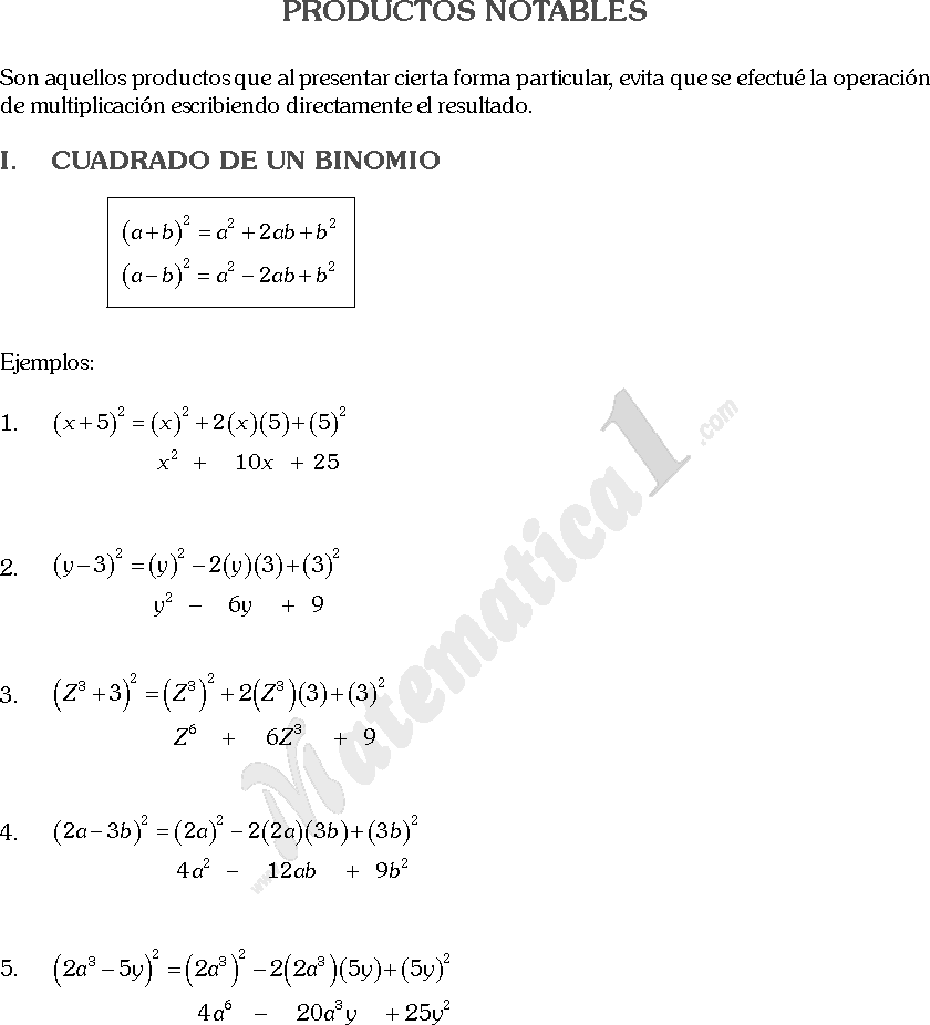DIVISION DE MONOMIOS , CUADRADO Y CUBO DE UN BINOMIO EJEMPLOS Y ...