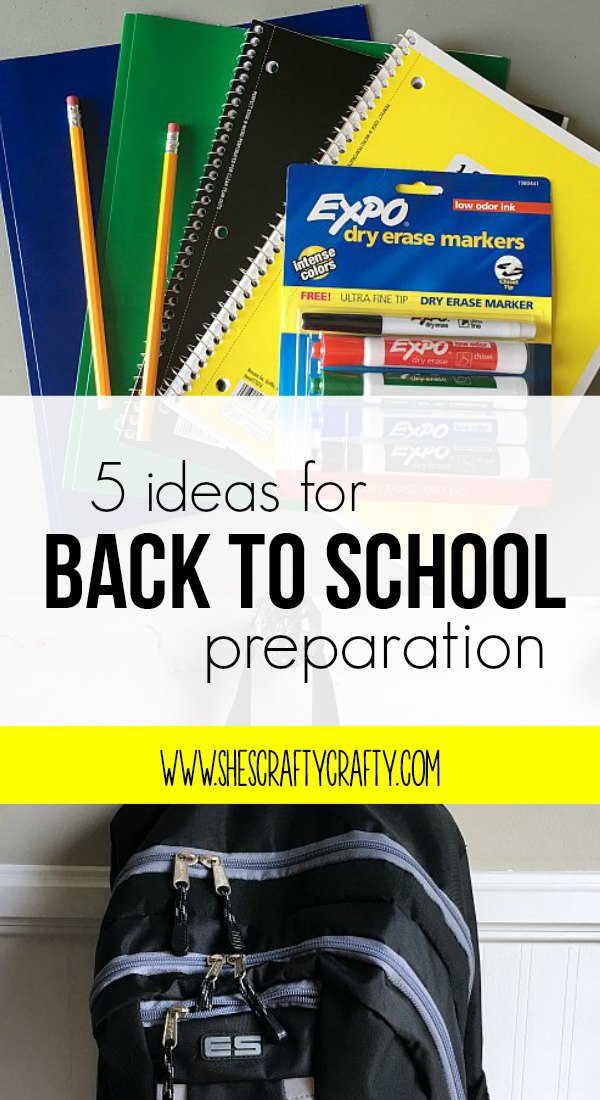 She's Crafty: 5 ideas for Back to School preparation