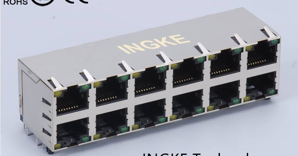 INGKE 10G Base-T RJ45 Magjack Connector can cross Delta RJ45 ICM 100%