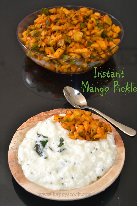 Instant Mango Pickle | Mom's Special Recipe | Homemade Instant Mango ...