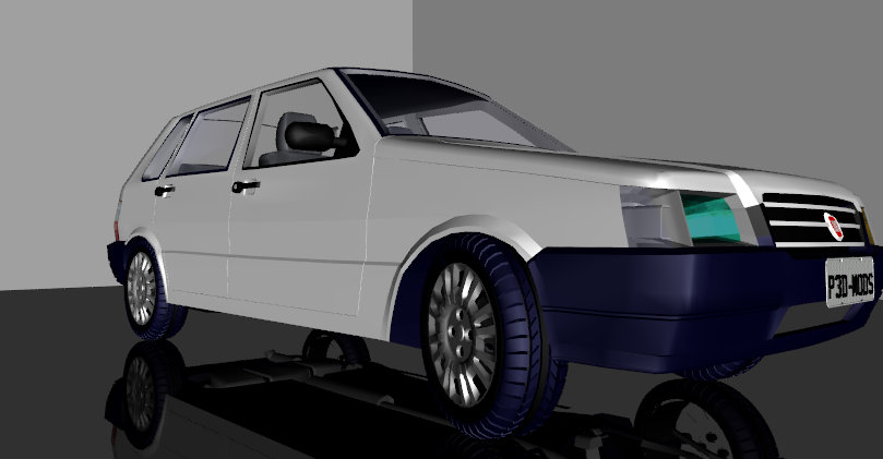 Fiat Uno Fire Mille 1.5 Para PC Fraco - ImVeh e Steering - P3D Mods