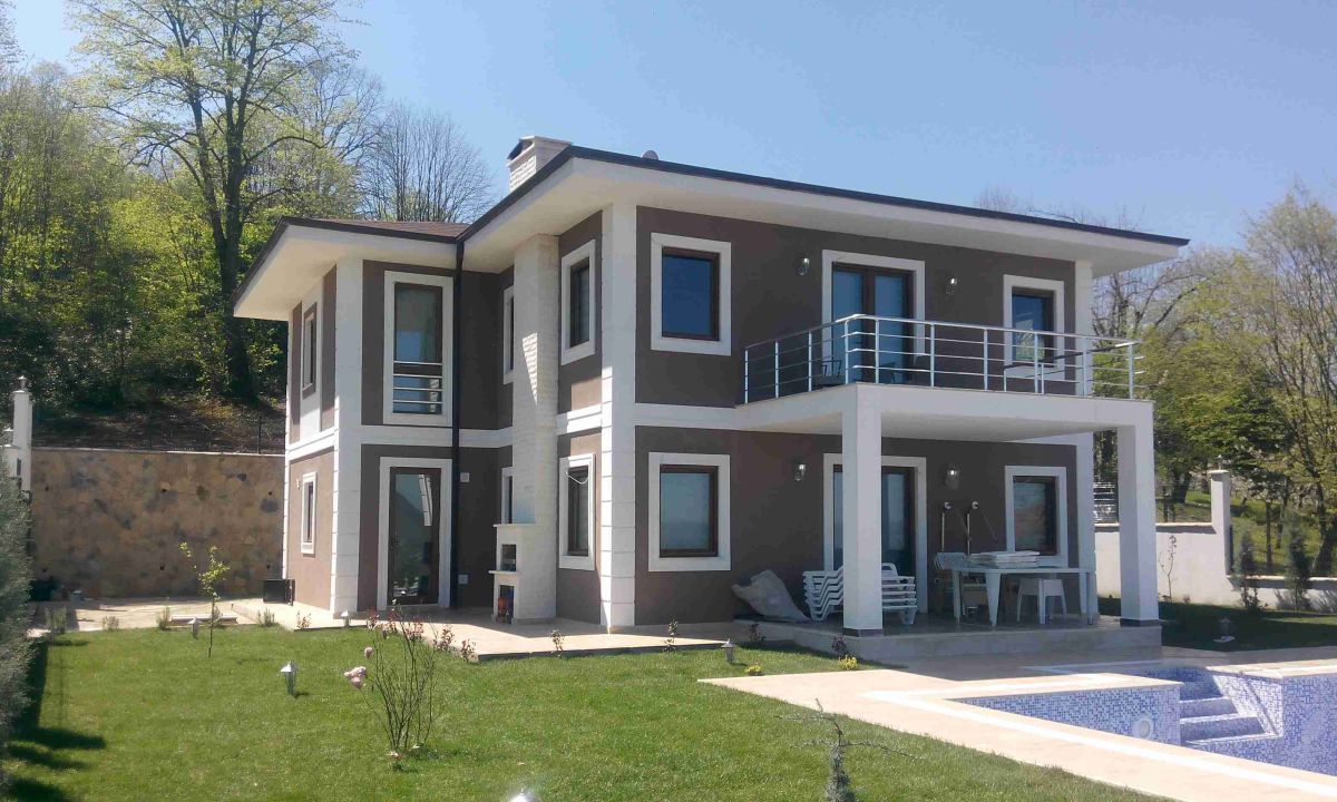 Villa Modelleri: 2 katlı sade ve şık bir villa modeli - FOTO