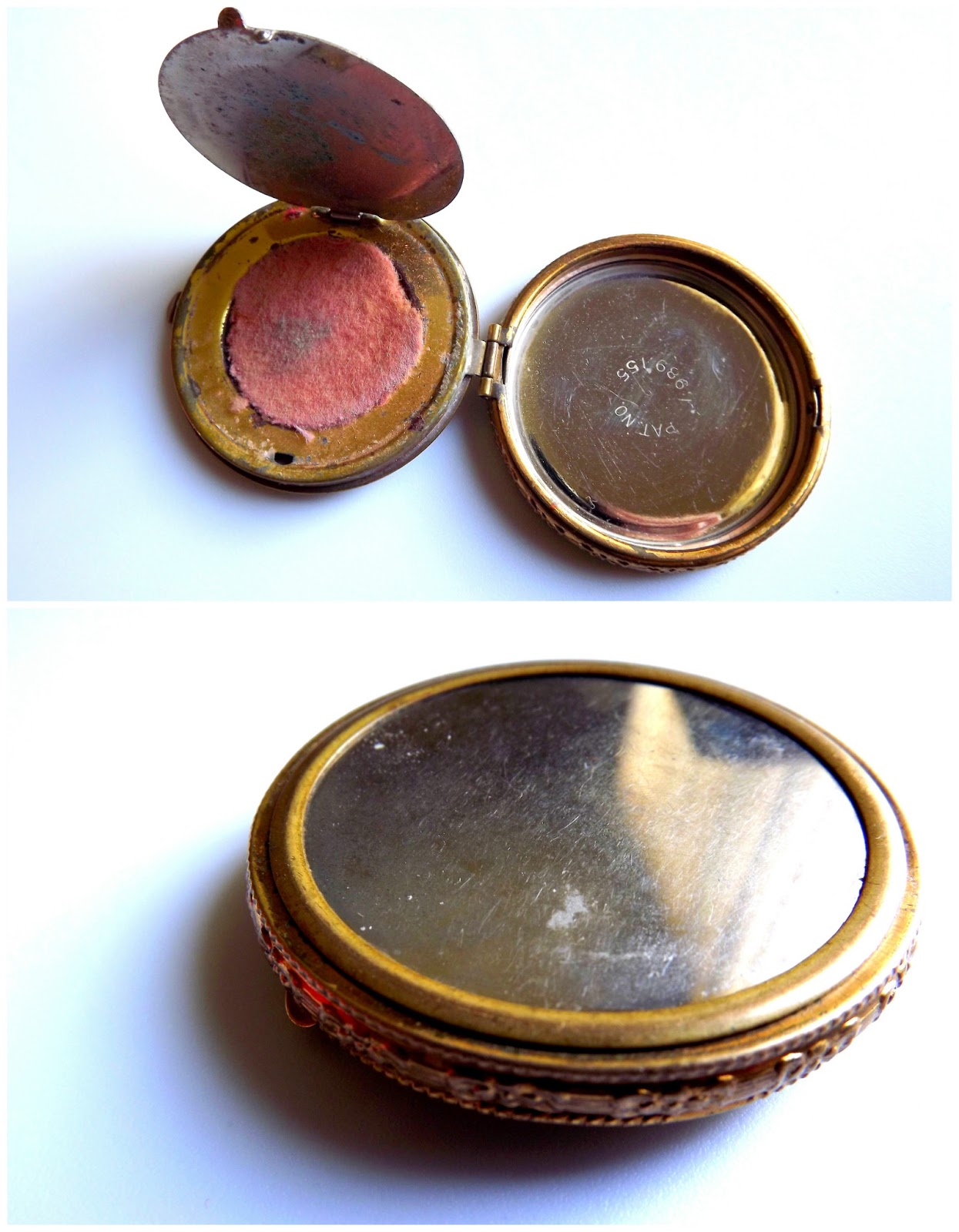 Vintage Brass Powder Compacts
