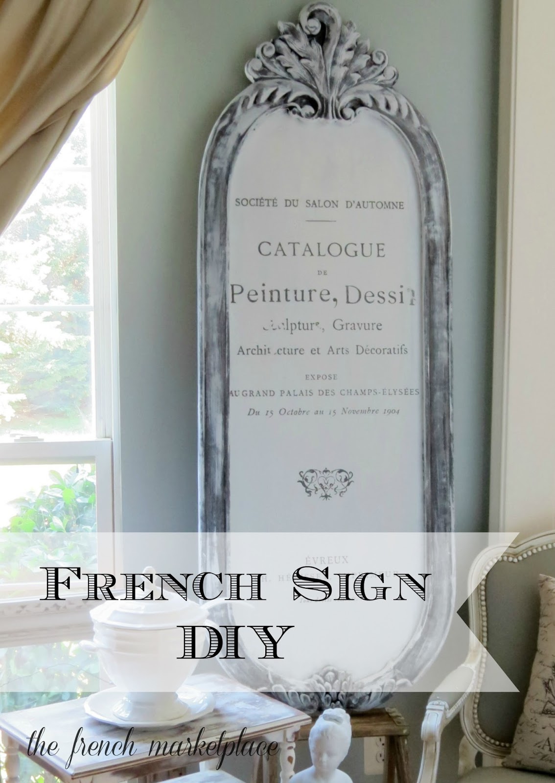 The Little French Farmhouse: Vintage Style French Sign From a Flea ...
