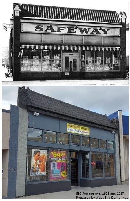 West End Dumplings: Historic former Safeway store facade damaged