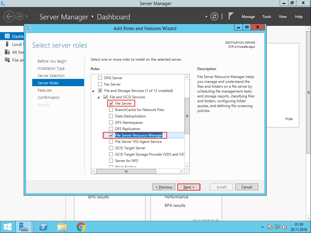 Windows Server - File Server Kurulumu - Mustafa Sabri OĞUZ