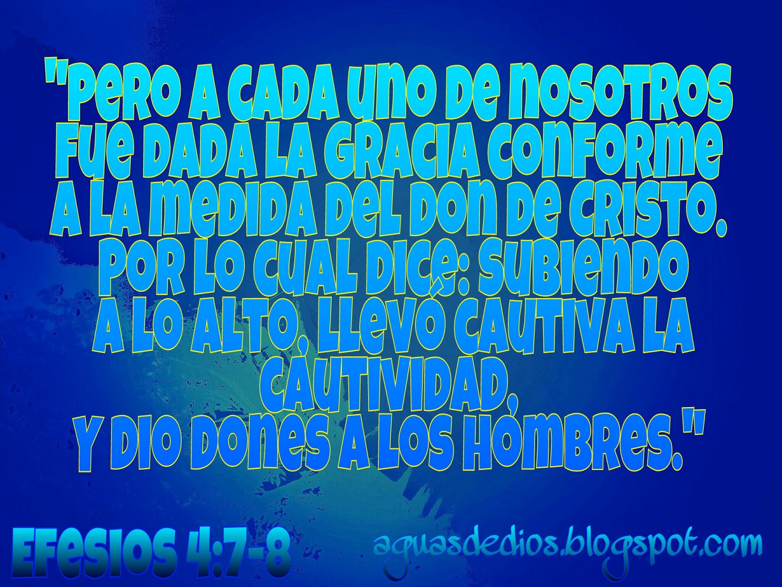 Compartamos la Palabra de Elohim: Pero a cada uno de nosotros fue dada ... Compartamos la Palabra de Elohim: Pero a cada uno de nosotros fue dada ...