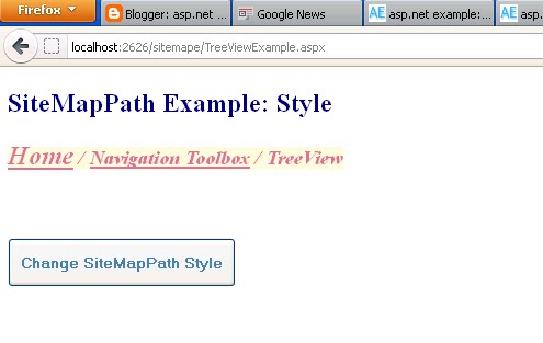 asp.net basic: SiteMapPath using asp.net,example of SiteMapPath,with screenshot,why we use