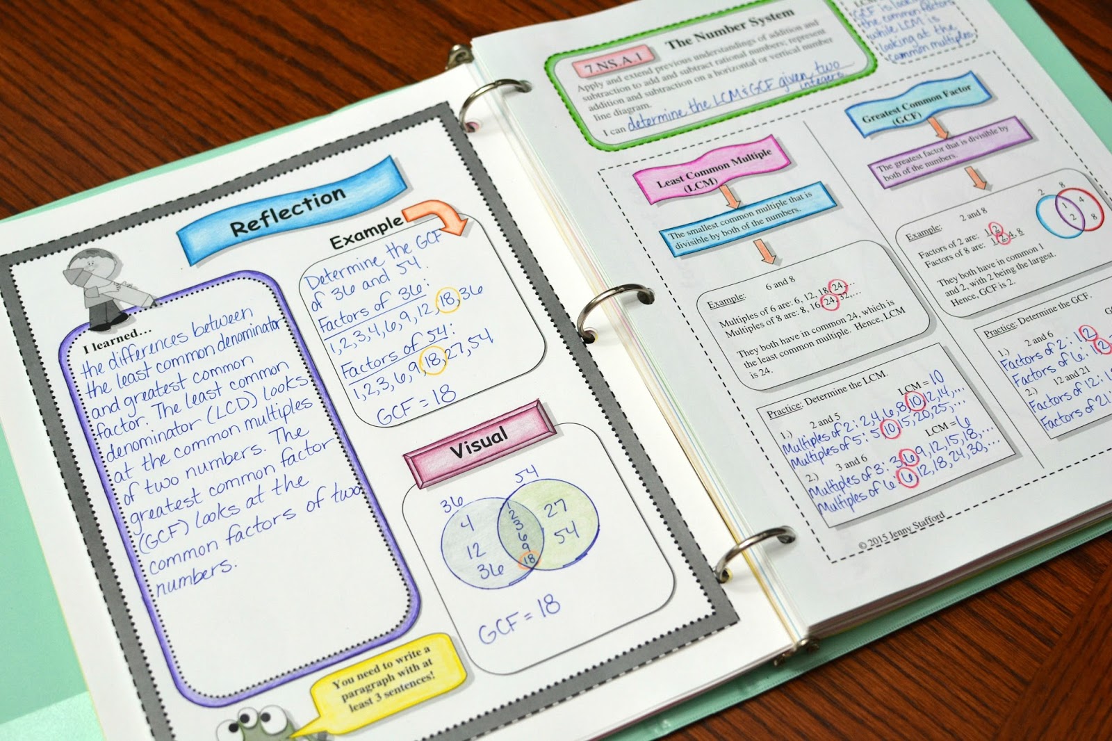 Math in Demand: 7th Grade Math Interactive Notebook