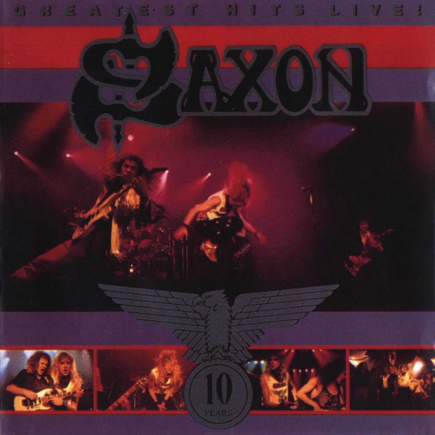 Drequon's Playlist: SAXON (UK) - Greatest Hits Live! (CD, Castle, 1990)