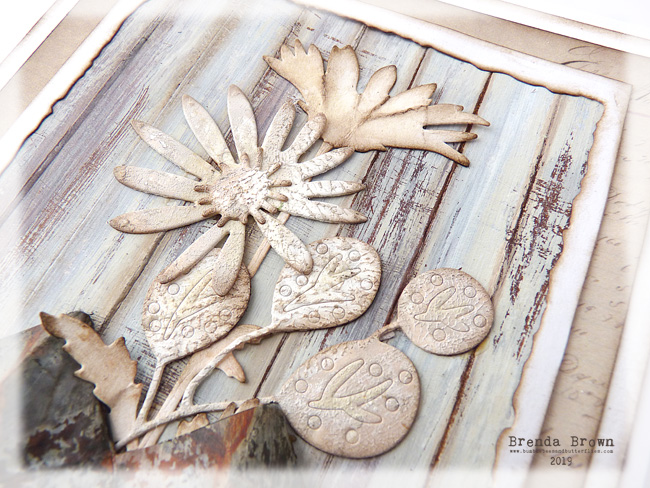 Country View Crafts' Projects: Rusty Faceted Heart card - Brenda
