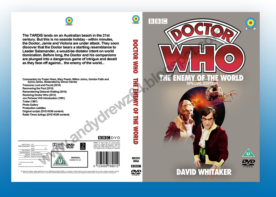Andydrewz's Pages: Doctor Who DVD Covers in the style of Target Books...