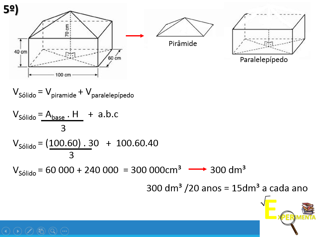Experimenta...: Exercício com Gabarito e Resolução - Geometria Espacial ...