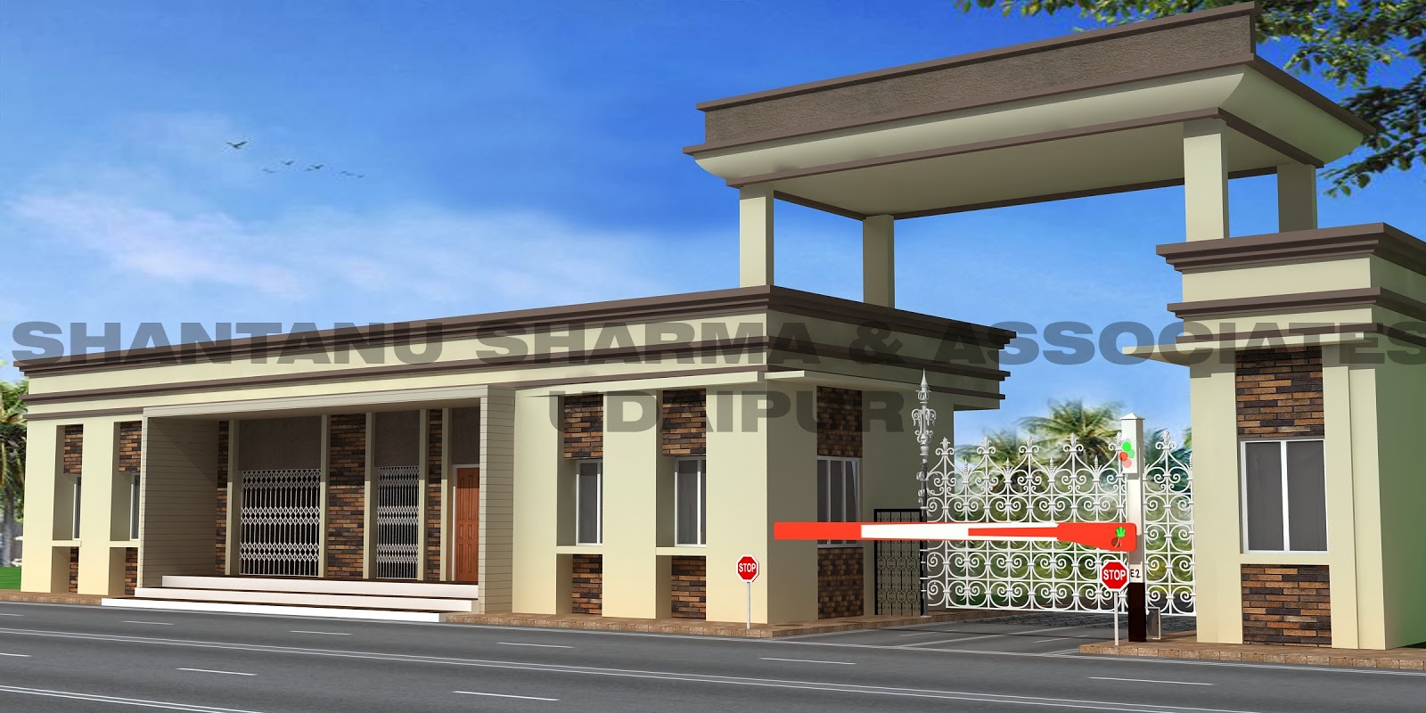 SHANTANU SHARMA & ASSOCIATES ARCHITECTS: Industrial Gate Building