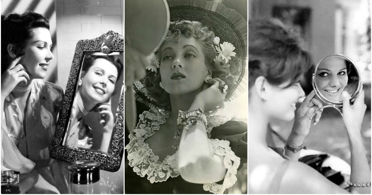 45 Glamorous Photos Capture Classic Beauties In Front of the Mirrors ...