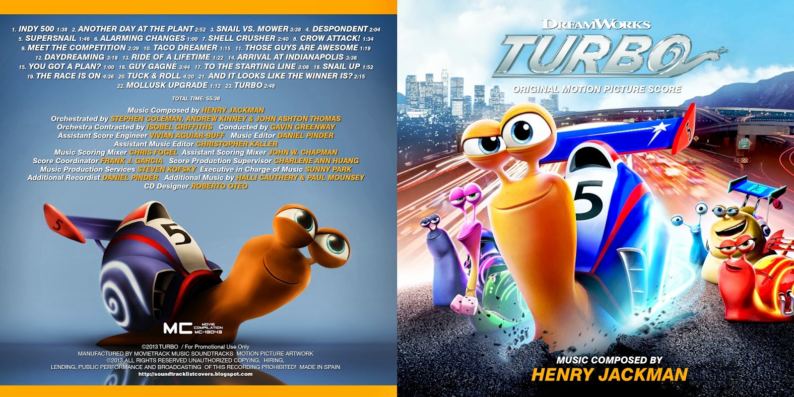 Dreamworks Turbo Soundtrack
