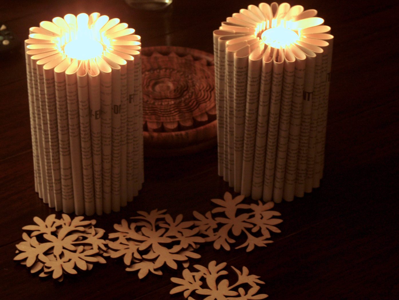 freshlyfound.com: Book Paper Candles