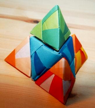 origami triangle pyramid ~ origami instructions art and craft ideas