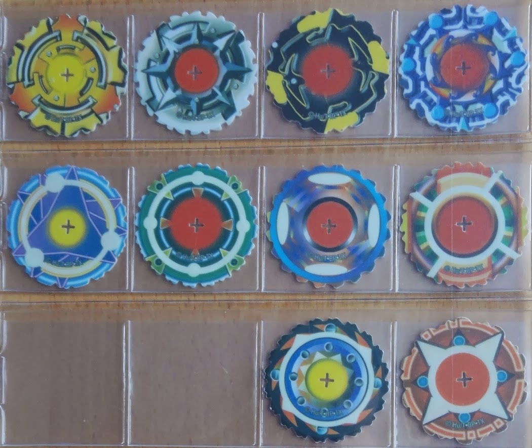 colecções: coleção tazos beyblade spinners