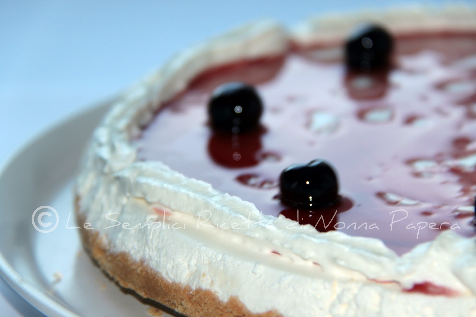 Le semplici ricette di Nonna Papera: CHEESE-CAKE ALLE AMARENE