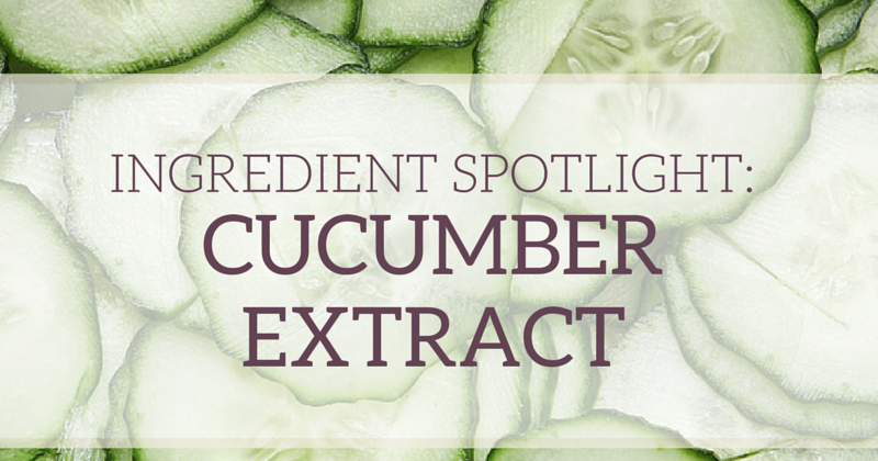 Taza Natural Skincare : Cucumber Extract Skin Care Benefits