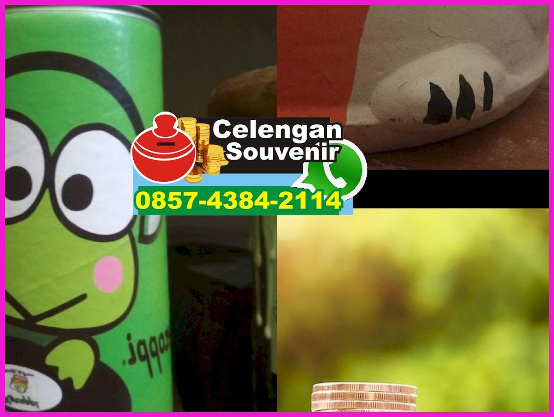 motif celengan dari kain flanel | O896~7465~433O (WA) Souvenir Celengan