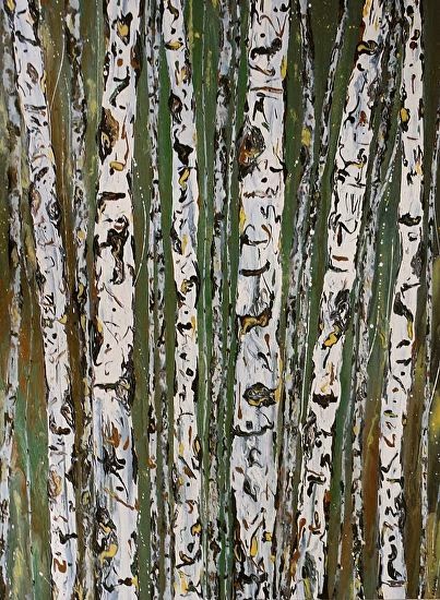 Contemporary Artists of Colorado: Contemporary Abstract Aspen Tree ...