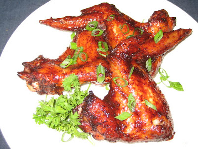 The Food: Chicken Wings – Char Siu