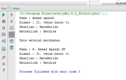 contoh program dengan pemanfaatan pewarisan java extends