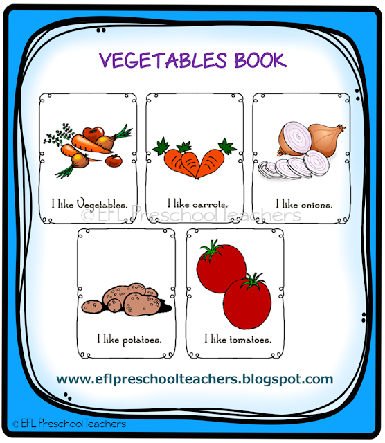 ESL/EFL Preschool Teachers: Vegetables Activities