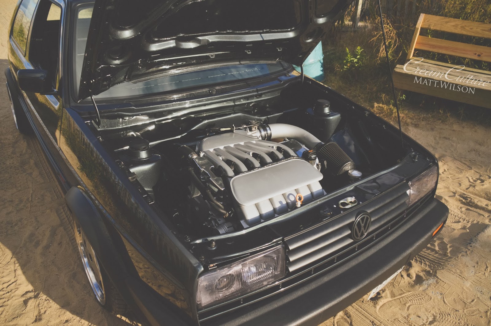 Cream Culture: Gaets Orr's 24v VR6 MK2 GTI