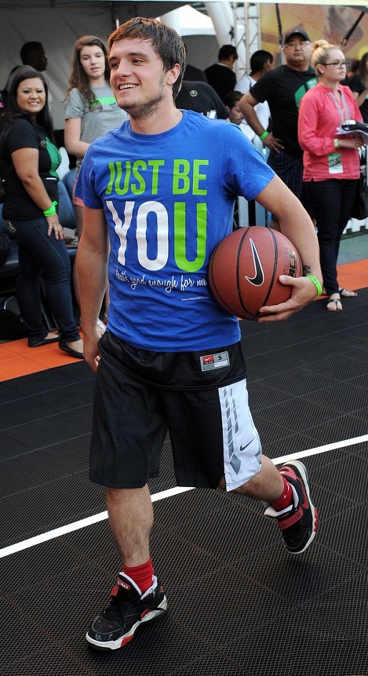 VJBrendan.com: Josh Hutcherson at a Celebrity Basketball Game in Los ...