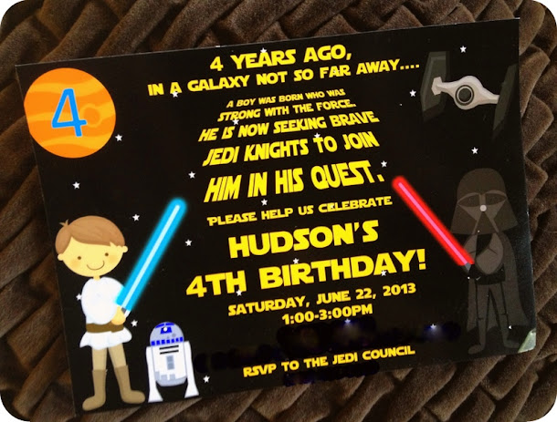 little pumpkin grace: May the "4th" be with you! {Star Wars Birthday}