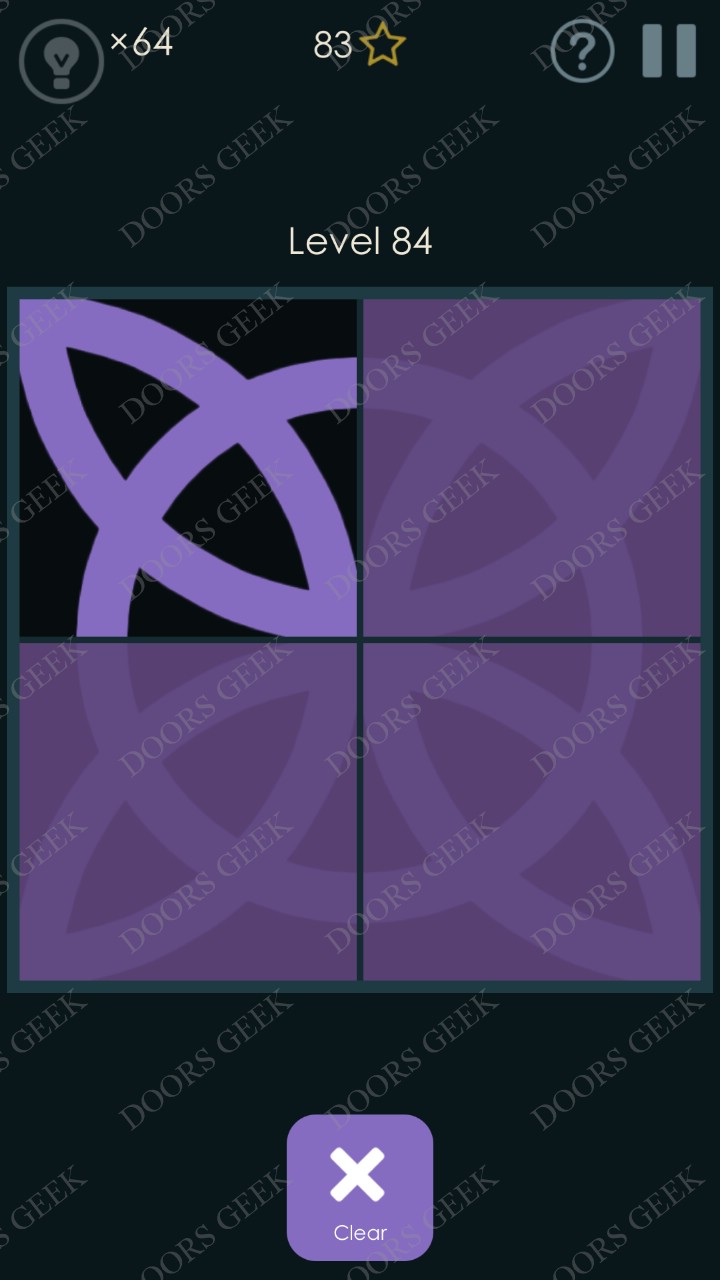 Symmetry - Drawing Puzzles Level 84 ~ Doors Geek