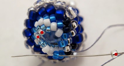 Alternating Cellini Spiral Bracelet Beadweaving Pattern - MyAmari