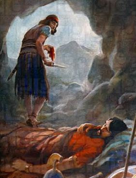 DAVID SPARES SAUL'S LIFE