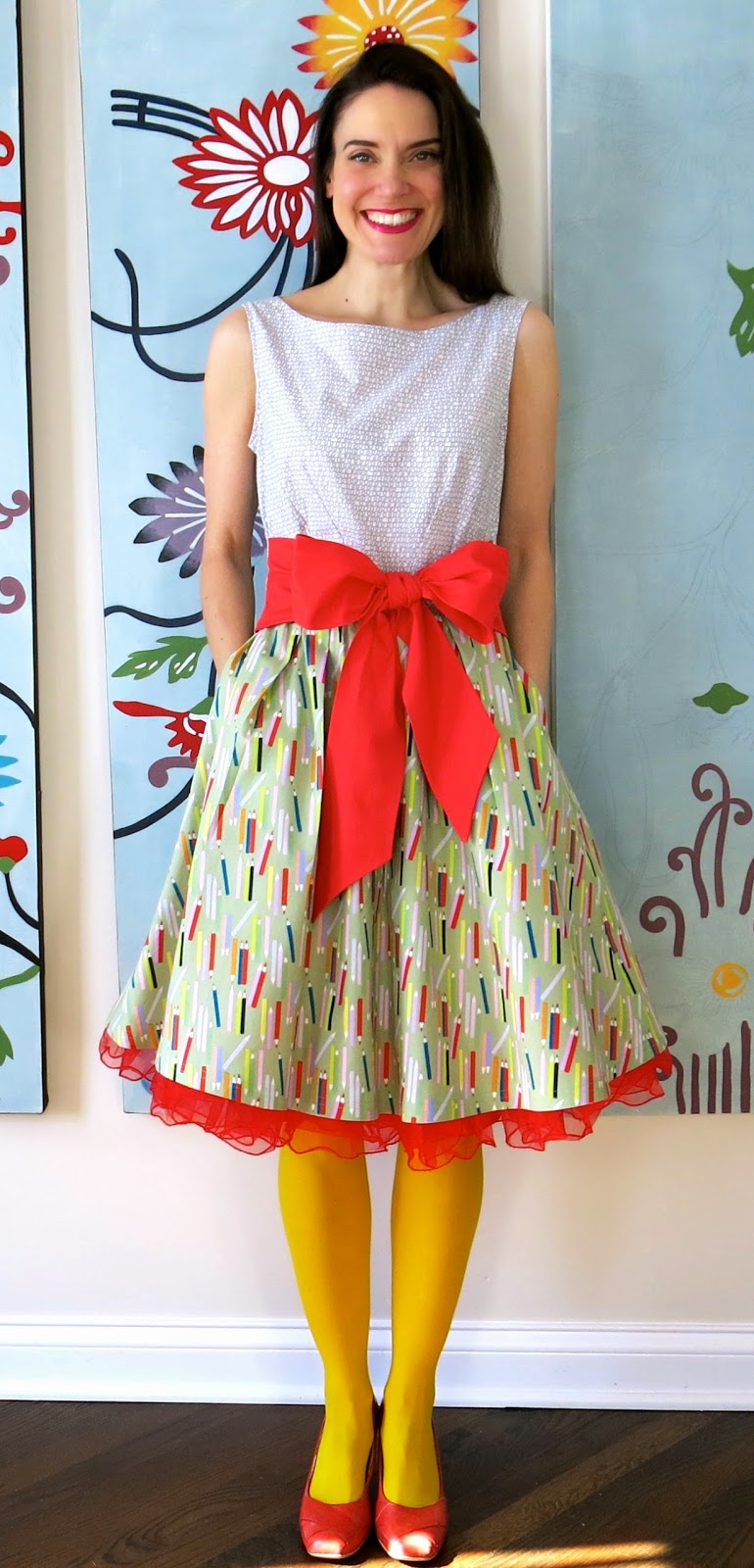 Cassie Stephens: DIY: A Colored Pencil Dress (and Bolero!), Many Dif Ways Cassie Stephens: DIY: A Colored Pencil Dress (and Bolero!), Many Dif Ways