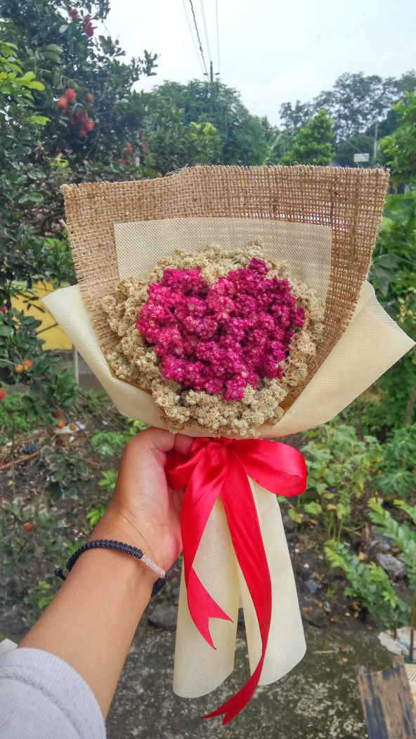 Buket Bunga Edelweis Mini - Bunga Edelweis Gift & Souvenir Shop