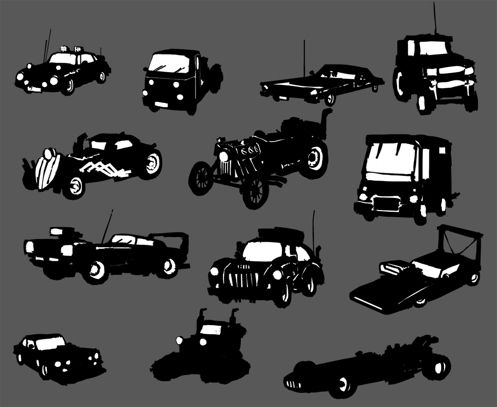 Ian Sketchblog: Car thumbnails