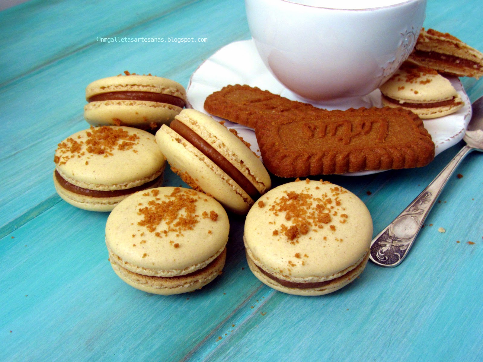 N.M. Galletas Artesanas: Macarons de galletas Spéculoos