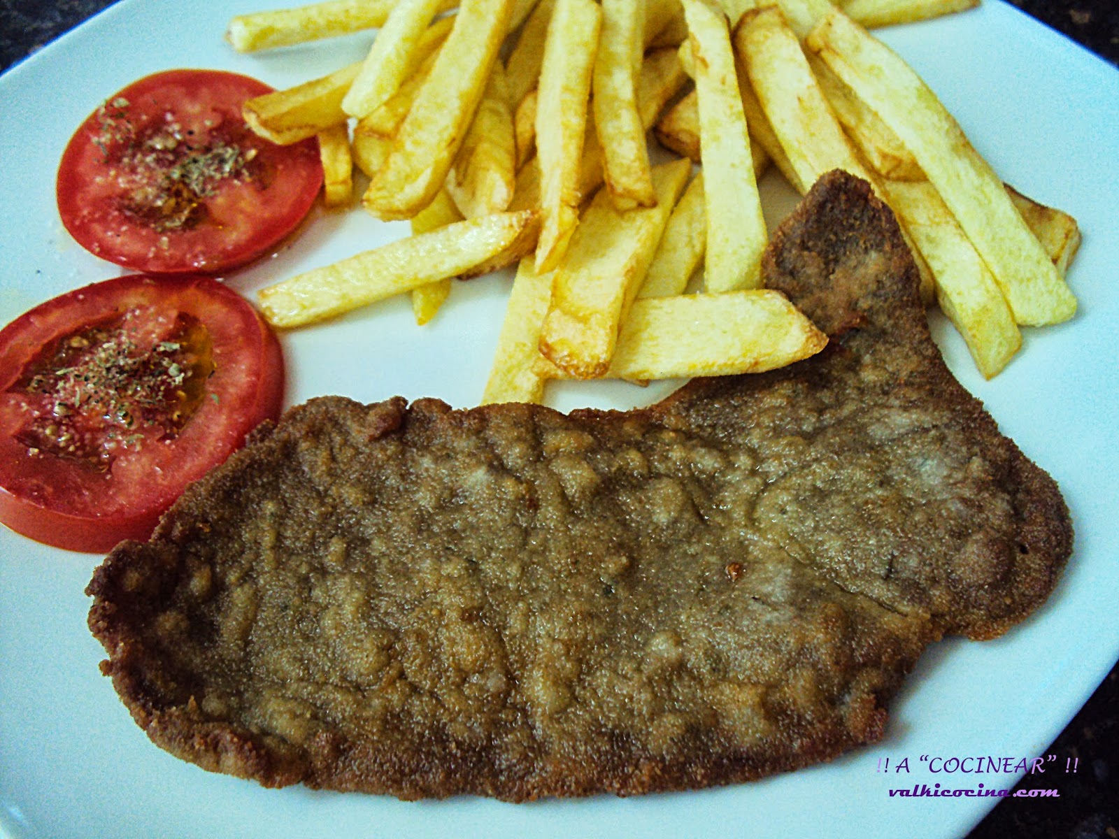 ESCALOPE O FILETE DE TERNERA EMPANADO CON QUESO Y ORÉGANO | ¡¡A ...