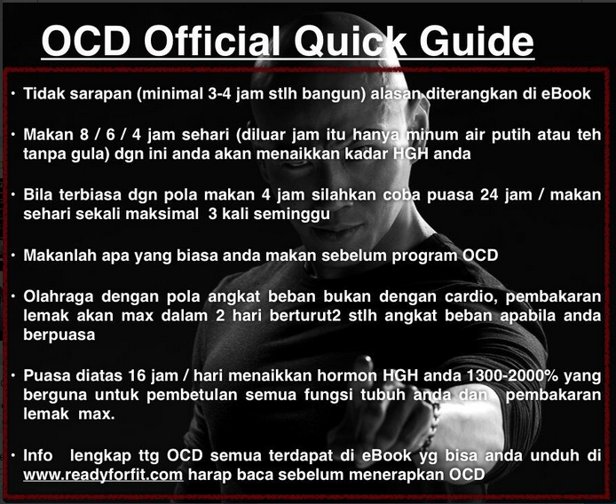 Panduan Singkat Mengenai OCD (Obsessive Corbuzier's Diet)