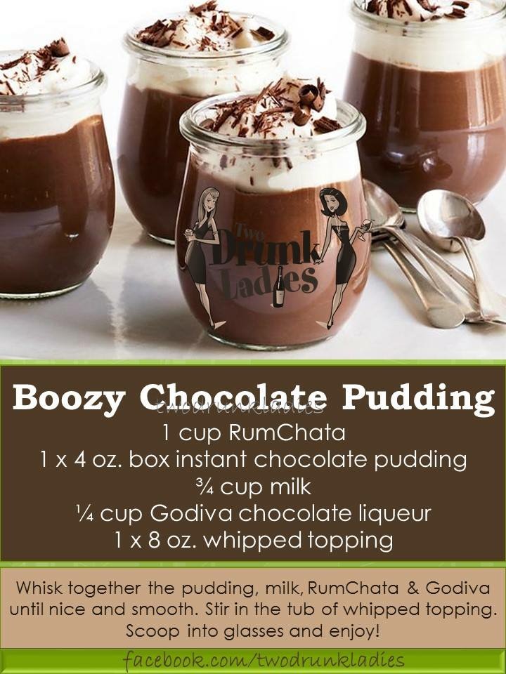 Tasty Tidbits & More: Boozy Chocolate Pudding