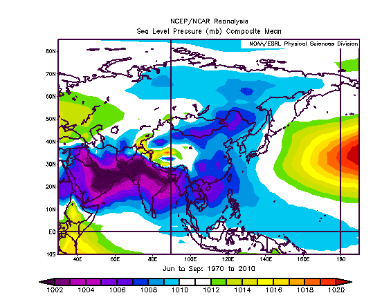 Meteomóstoles: Los monzones.