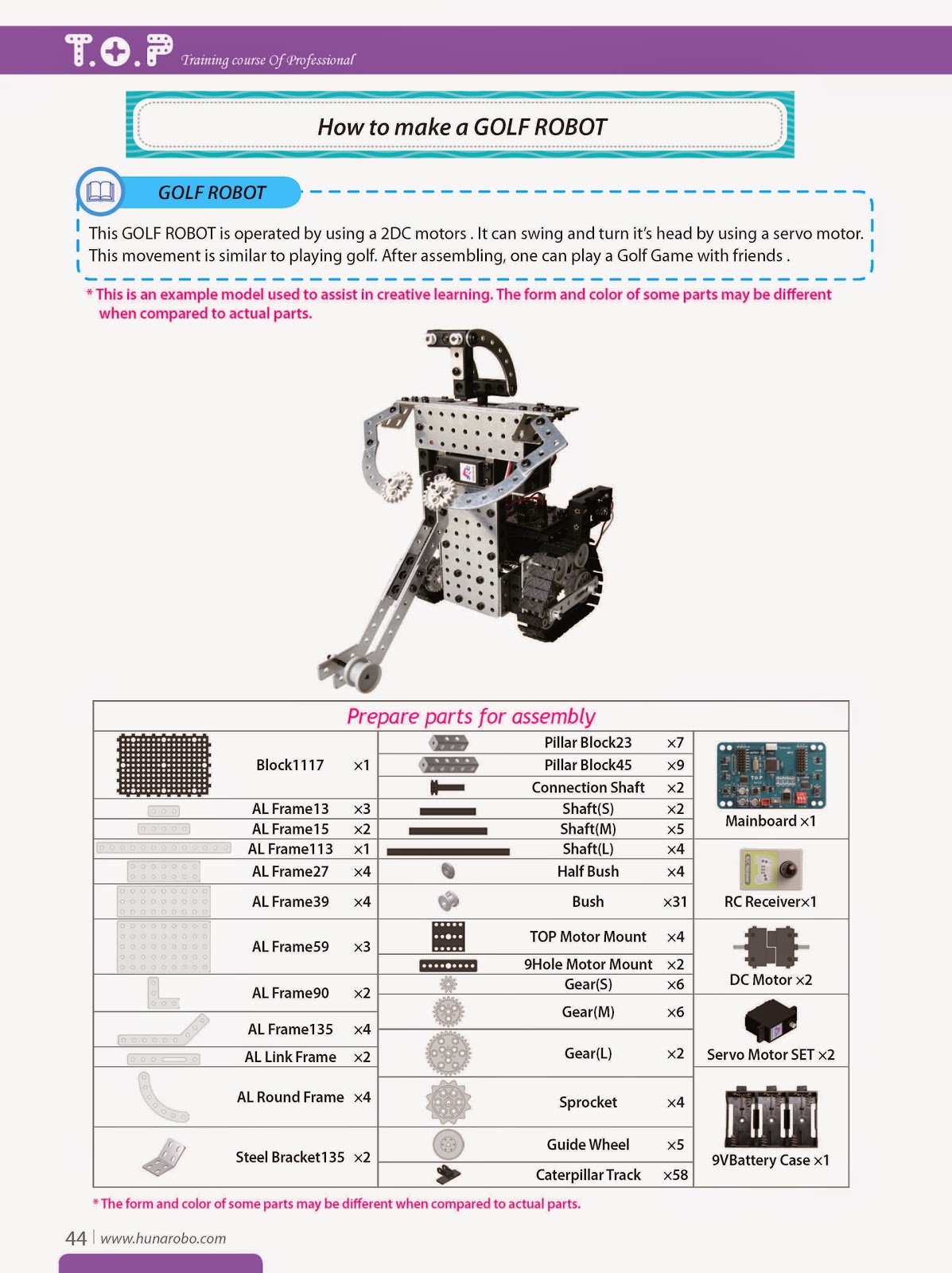 HUNA MRT ROBOT: GOLF ROBOT