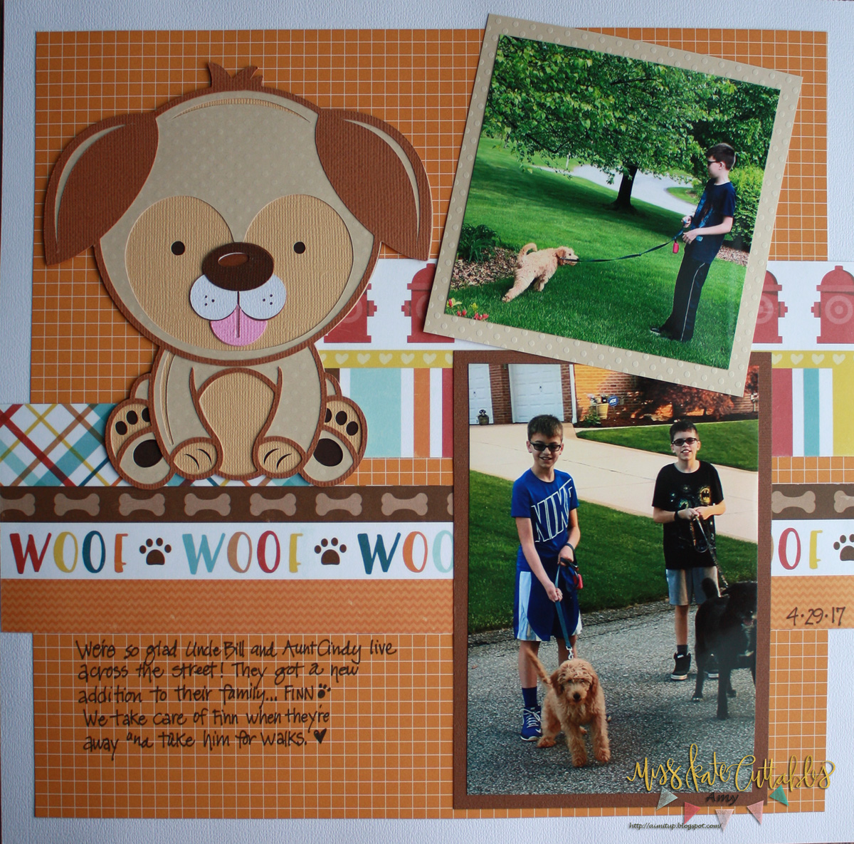 Amys Collages and Other Scrap Stuff: Puppy Layout