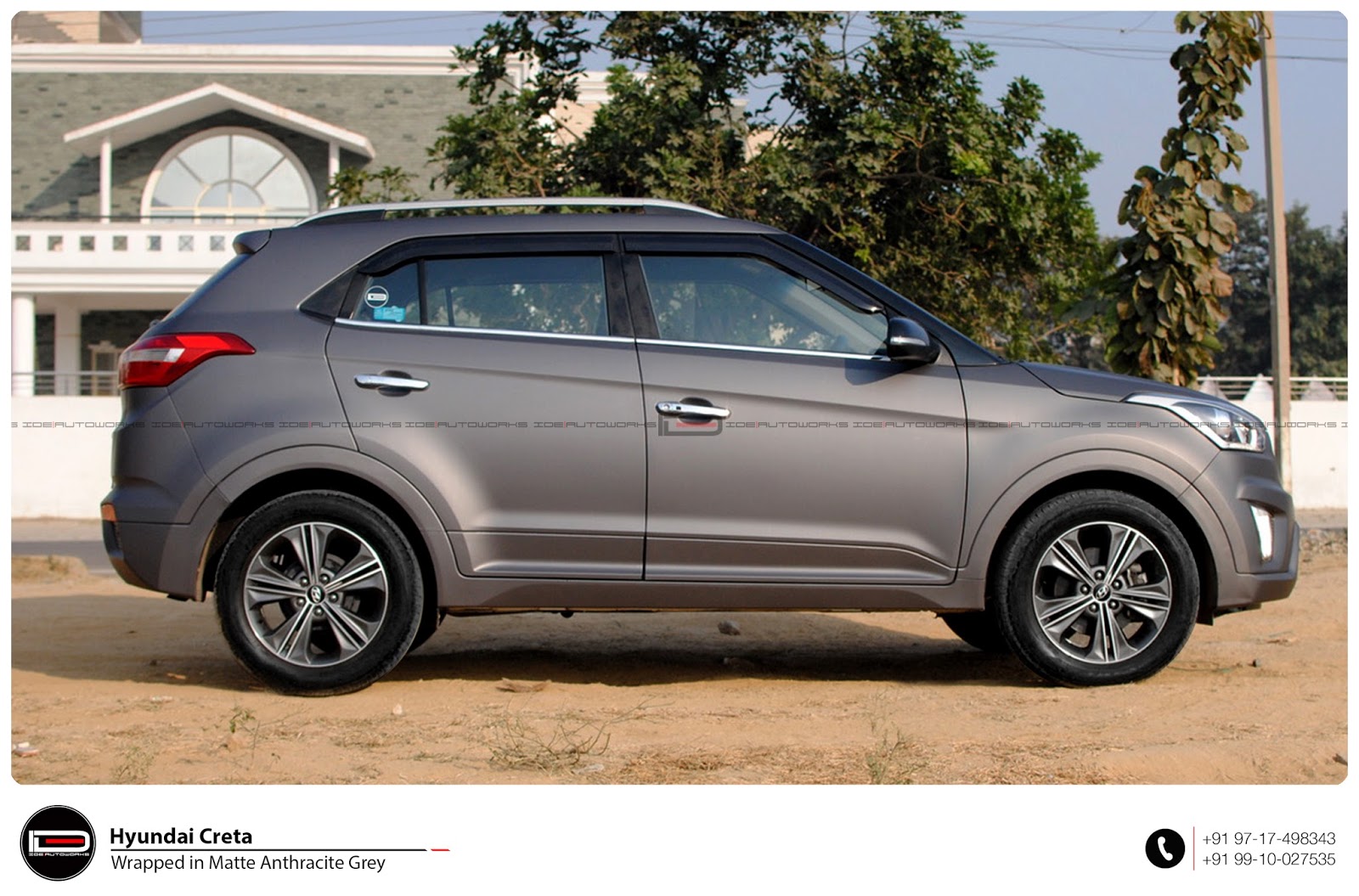 Hyundai Creta: Charcoal Grey Wrap | IDE Autoworks