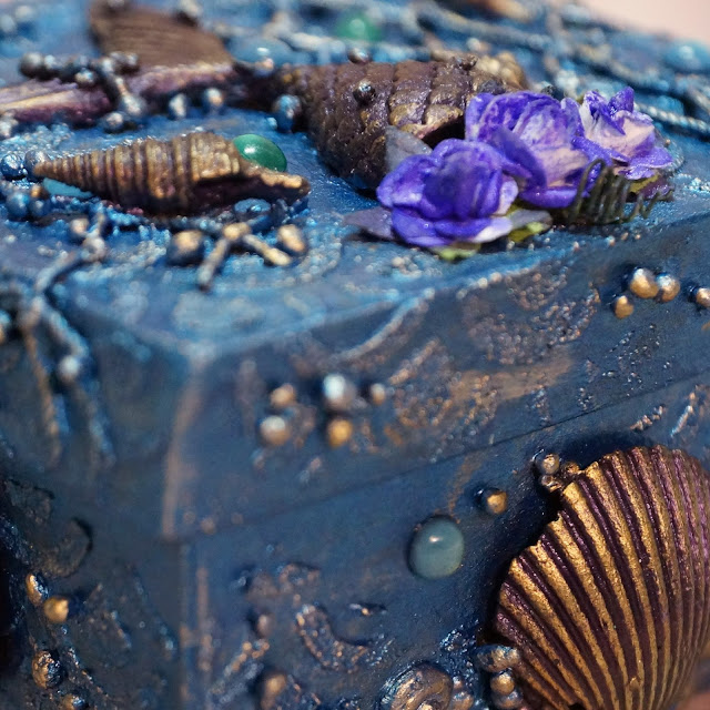 Mermaid Pearls: A Mixed Media Jewelry Box - Alice Scraps Wonderland